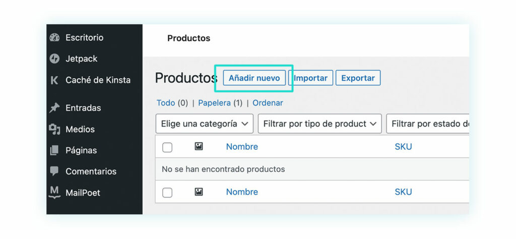 Cómo añadir un producto en WooCommerce 2025