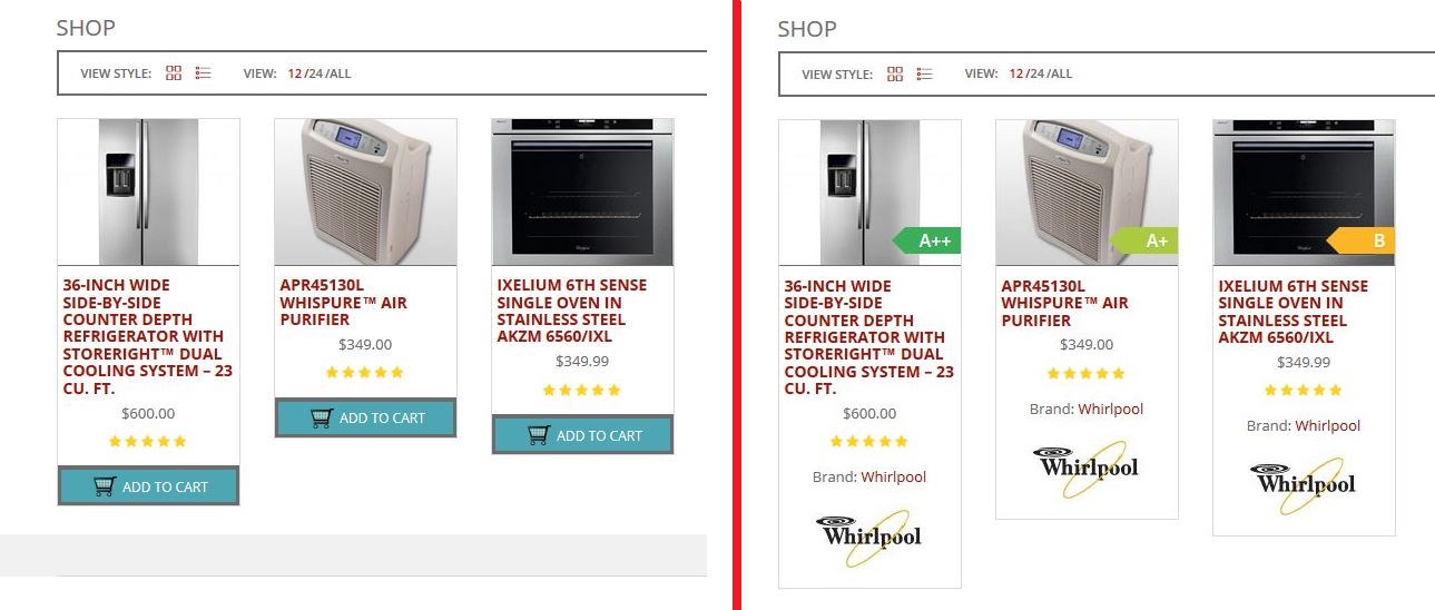 Online household appliances catalog – Increase your sales