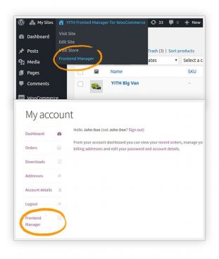 YITH WooCommerce Frontend Manager
