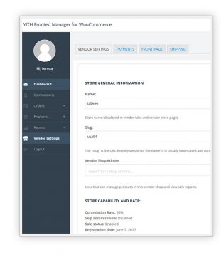 YITH WooCommerce Frontend Manager