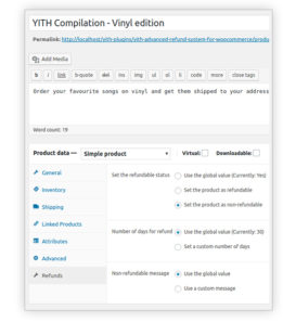 YITH WooCommerce Advanced Refund System