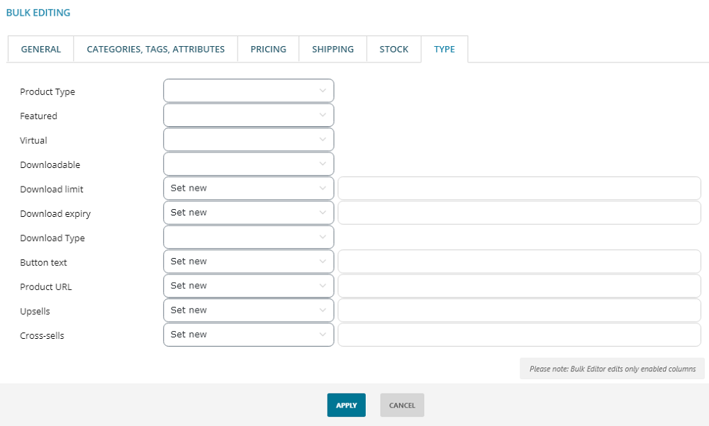 YITH WooCommerce Bulk Product Editing