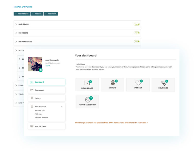 Yith Woocommerce Customize My Account Page