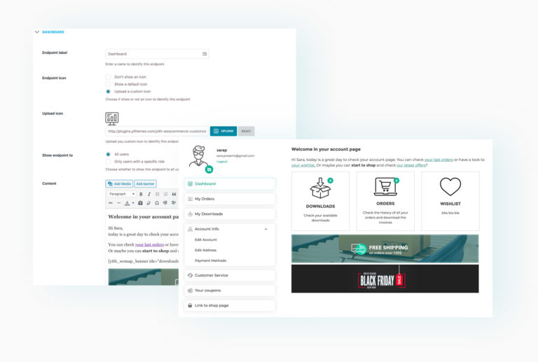 Yith Woocommerce Customize My Account Page