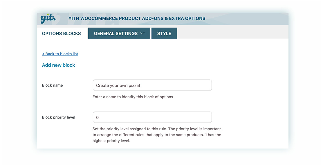 How to create your own pizza; customize WooCommerce Products with Add-ons - YITH
