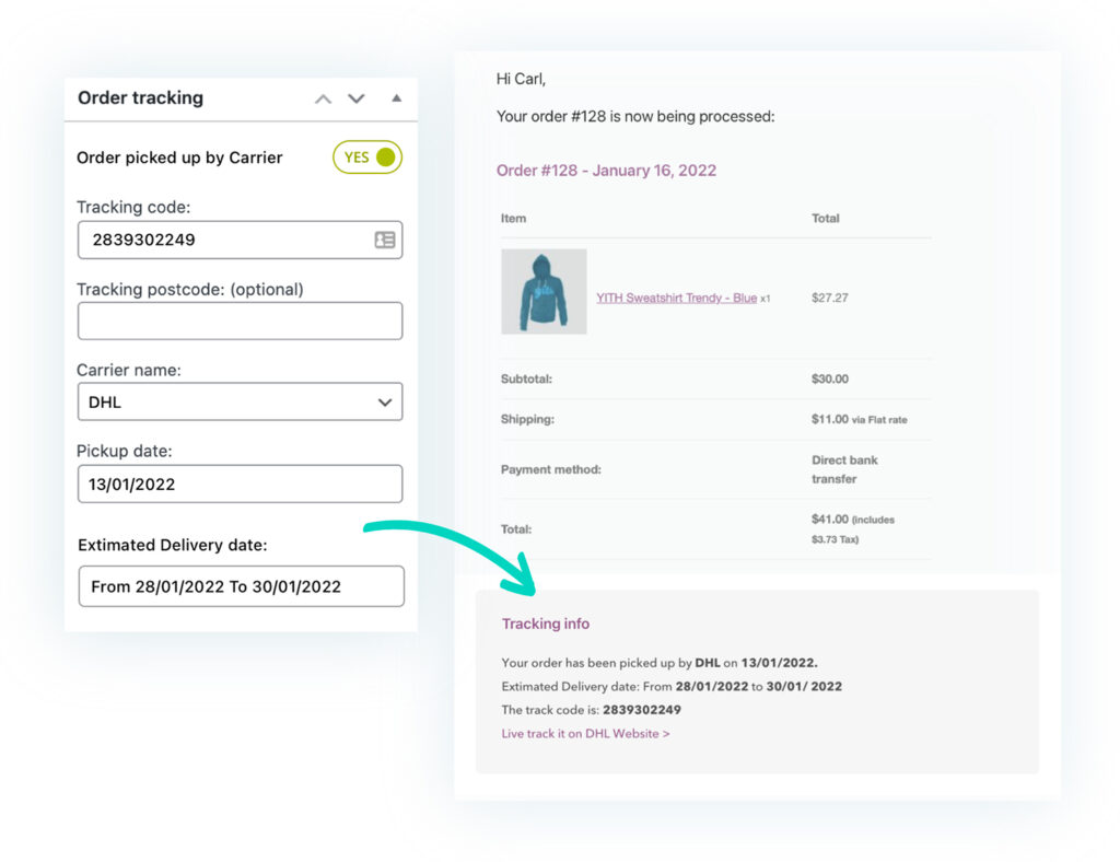 YITH WooCommerce Order Tracking