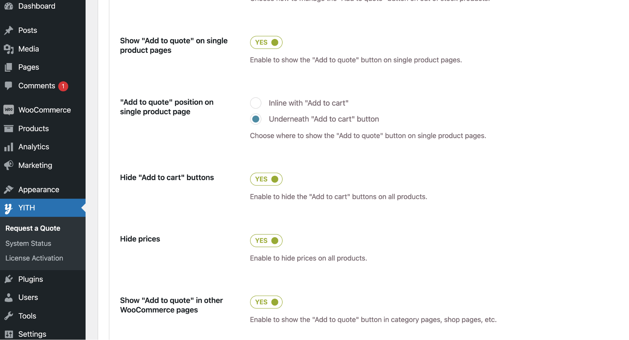 How to add a request a quote button to all WooCommerce products? - YITH
