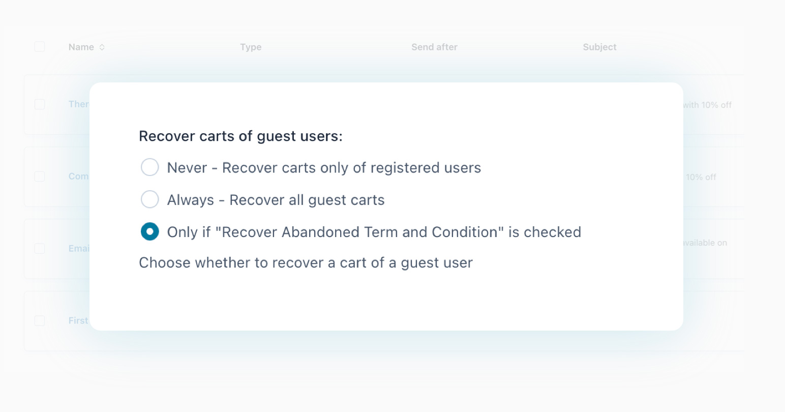 YITH WooCommerce Recover Abandoned cart