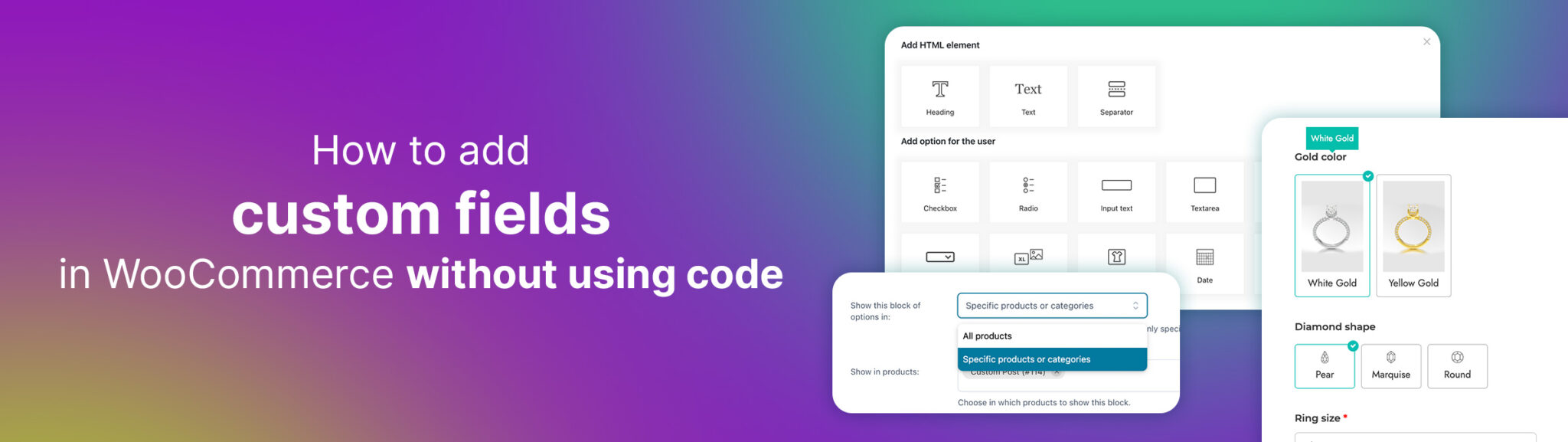 How to add custom fields in WooCommerce without using code - Guide 2026